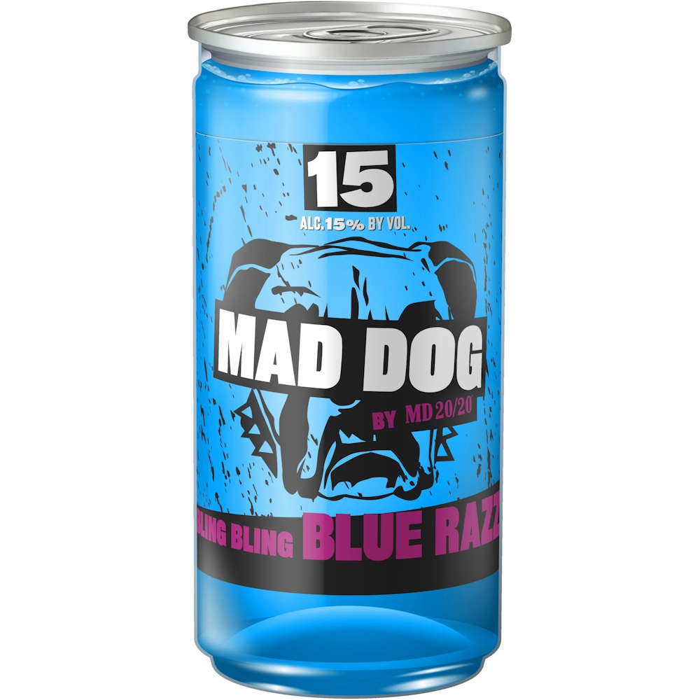 MAD DOG by MD 20/20 Bling Bling Blue Razz — UPC 85904015602 — Go-UPC