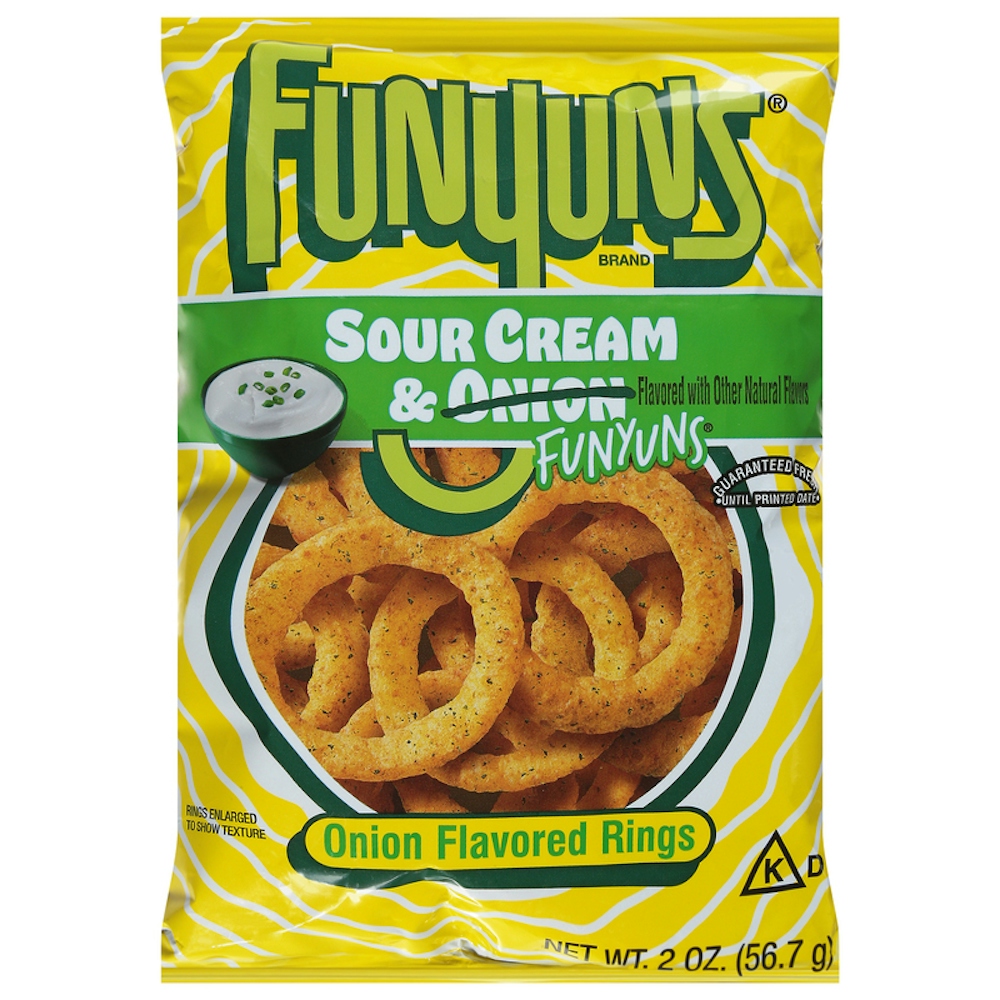 Funyuns Sour Cream & Onion Flavored Rings — UPC 28400763905 — Go-UPC