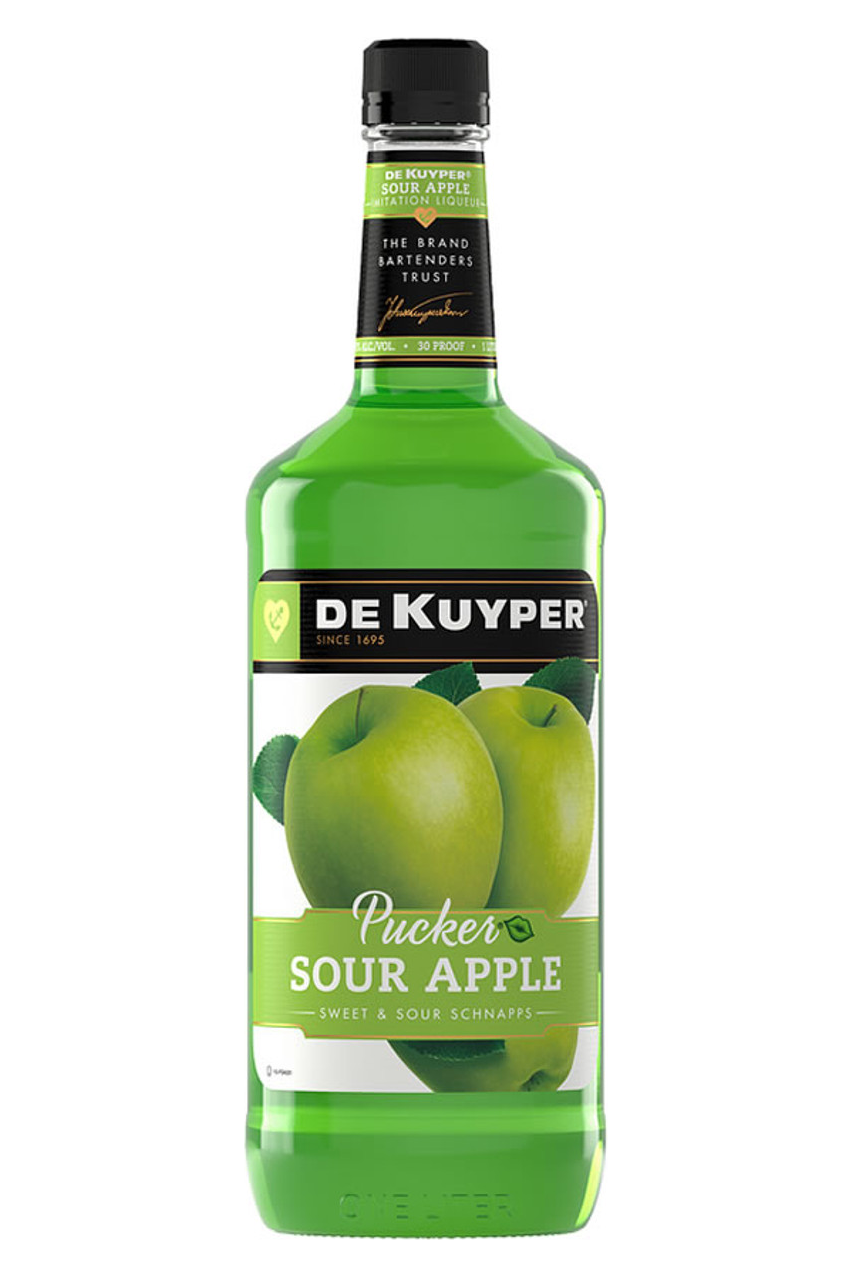 DeKuyper Pucker Sour Apple Schnapps Liqueur — UPC 80686395201 — Go-UPC