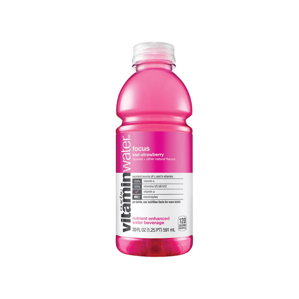 Vitamin Water Focus Kiwi Strawberry Nutrient Enhanced Flavored Beverage ...