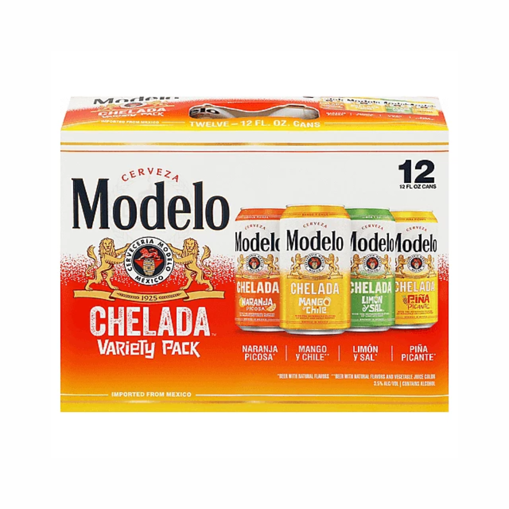 Modelo Chelada Especial Beer, 12 Pack 12oz Cans — UPC 33544001882 — Go-UPC