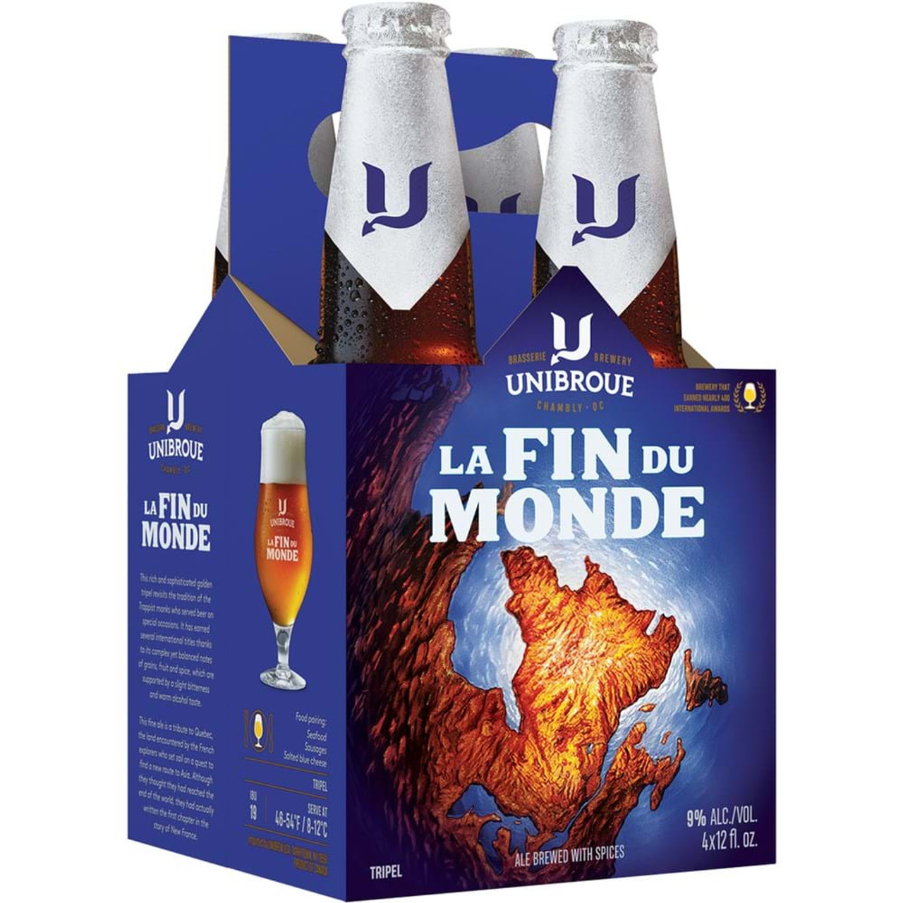 Unibroue La Fin Du Monde Triple Ale 12oz — UPC 772285051007 — Go-UPC