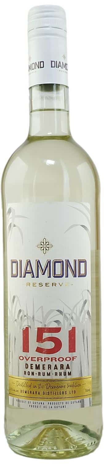 Diamond Reserve Overproof 151 Proof Rum — UPC 711629001612 — Go-UPC