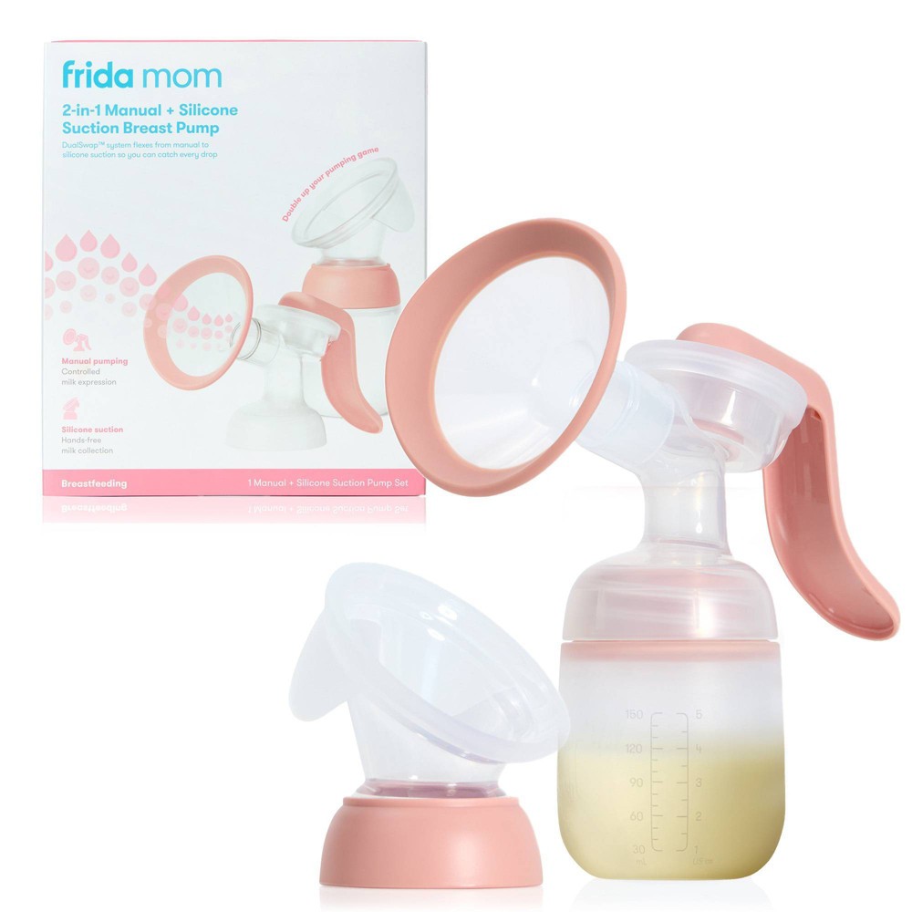FridaBaby Mom 2-in-1 Manual + Silicone Suction Breast Pump - 5oz — UPC ...