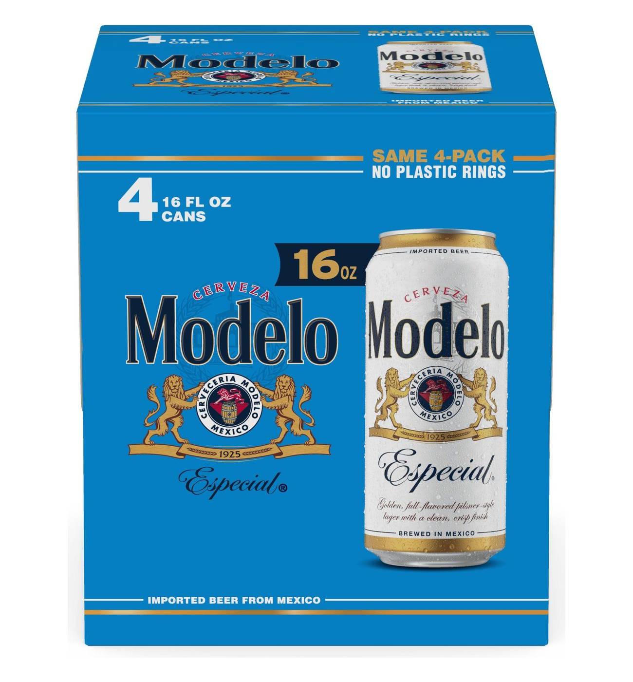 Modelo Especial Beer, 4 Pack — GTIN-14 0033544002100 — Go-UPC
