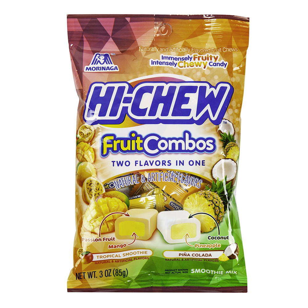 Hi-Chew Fruit Combos Smoothie Mix 3 Oz Peg Bag — UPC 851681008683 — Go-UPC