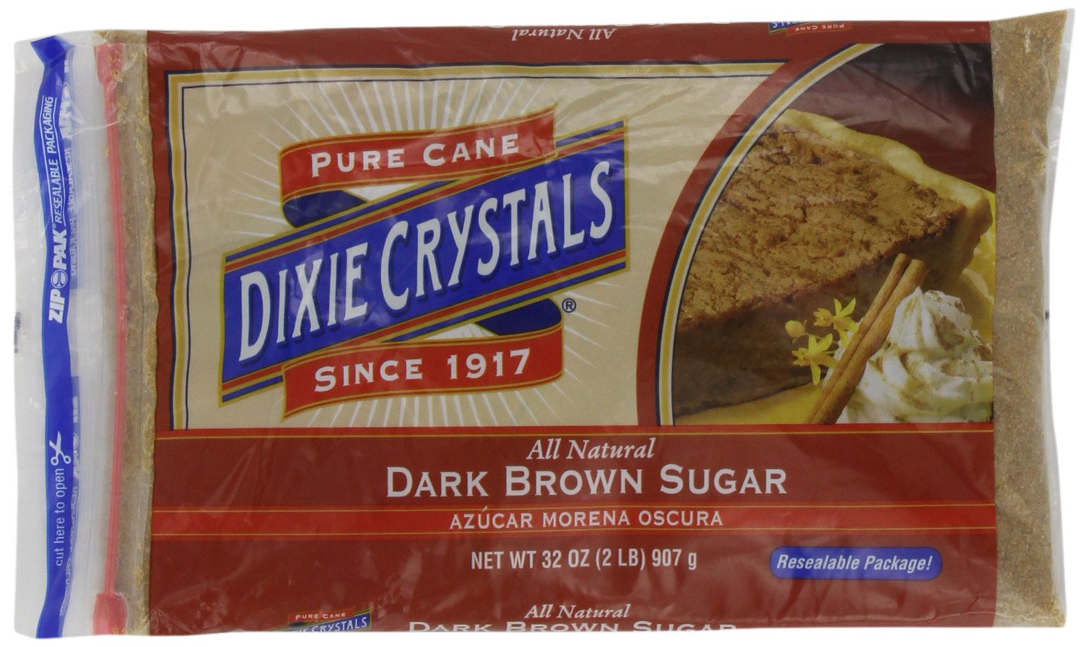 Dixie Crystals Pure Cane Dark Brown Sugar — UPC 16200331462 — Go-UPC