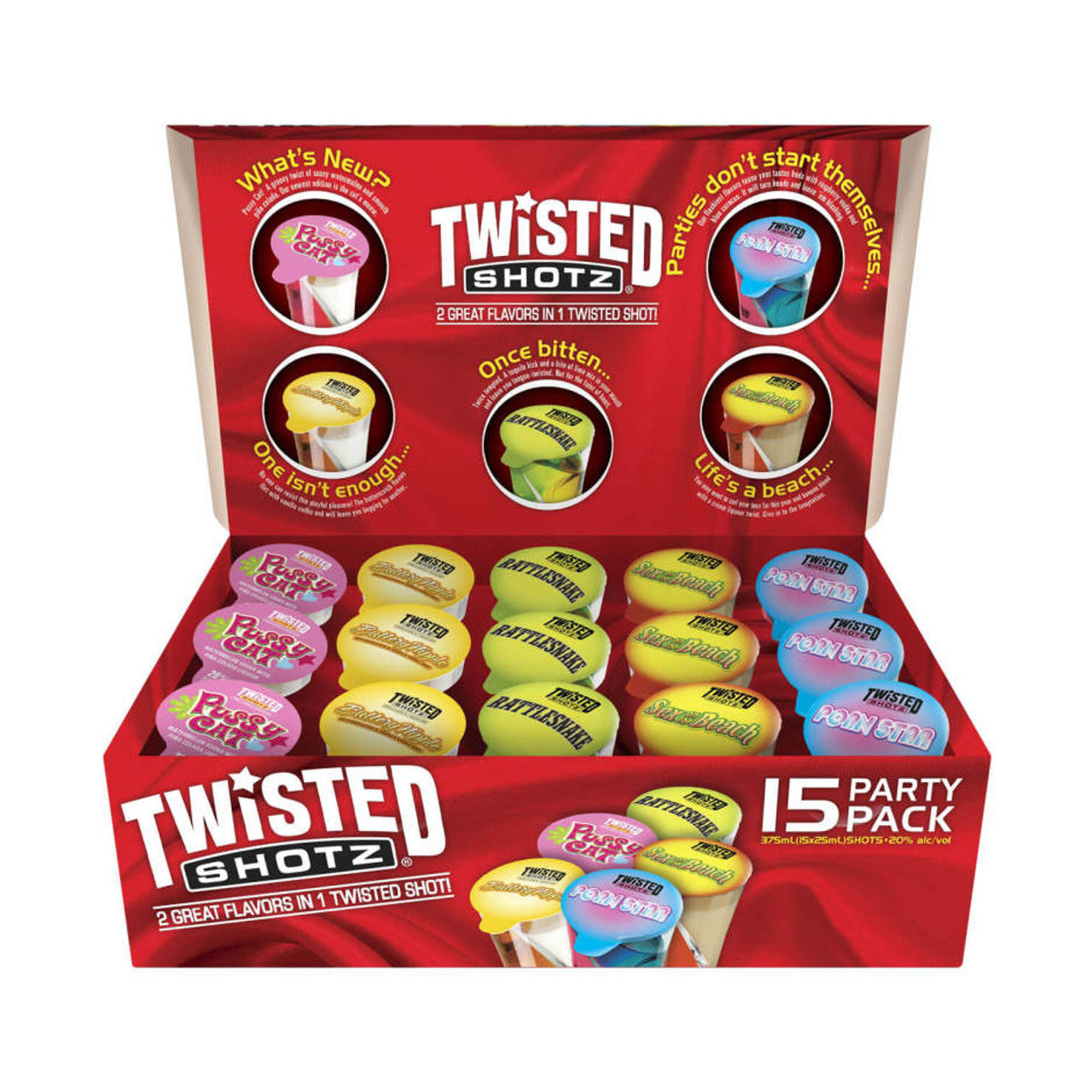 Southern Glazers Twisted Shotz Red Party Pack — GTIN-14 0766427005355 ...