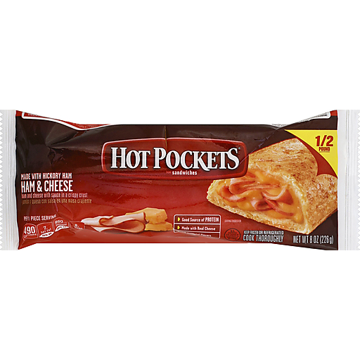 Hot Pockets Ham & Cheese Frozen Sandwich 12 Ct Box — GTIN-14 ...