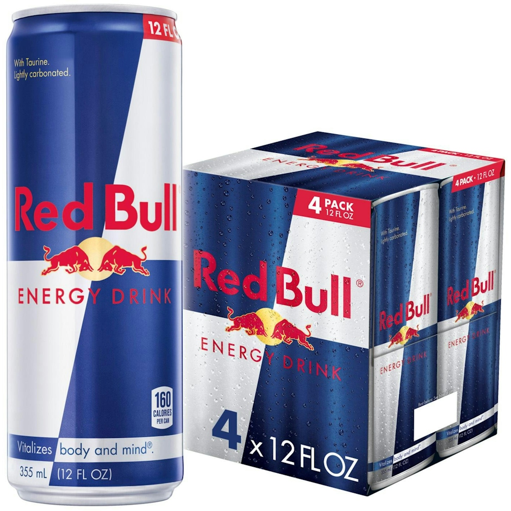 Red Bull Energy Drink 12 Fl Oz Pack Of 4 Cans — GTIN-14 0611269263732 ...
