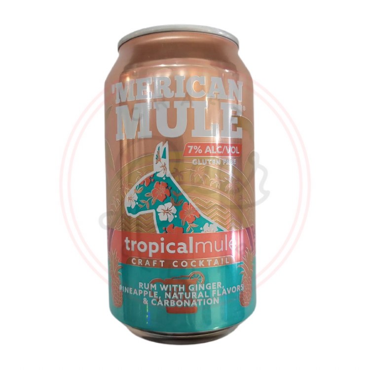 Merican Mule Tropical 4pk Can 12oz — UPC 852702007081 — Go-UPC