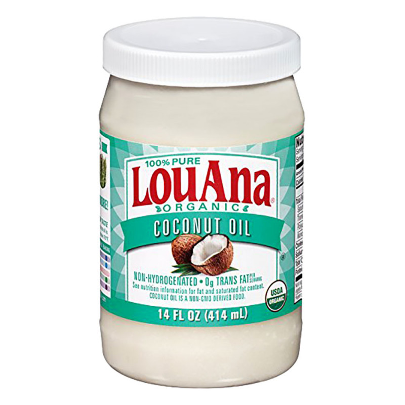 LouAna 100% Pure Organic Coconut Oil 14 Fl. Oz. Jar — UPC 026700156724 ...