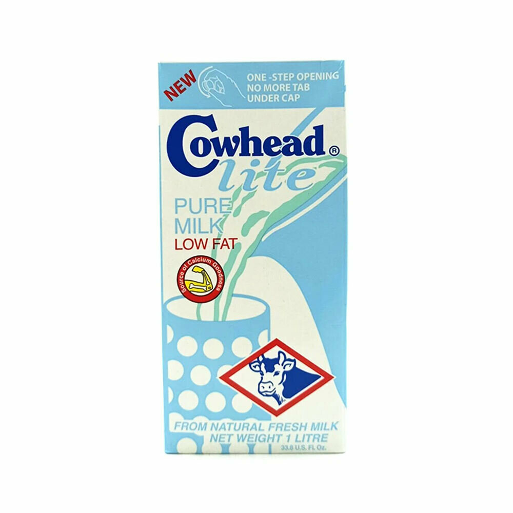 Cowhead Lite Pure Milk Low Fat 1L — EAN 8888440007108 — Go-UPC