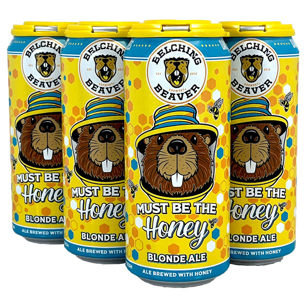Belching Beaver Brewery Must Be The Honey! Blonde Ale 6-Pack Can — UPC ...