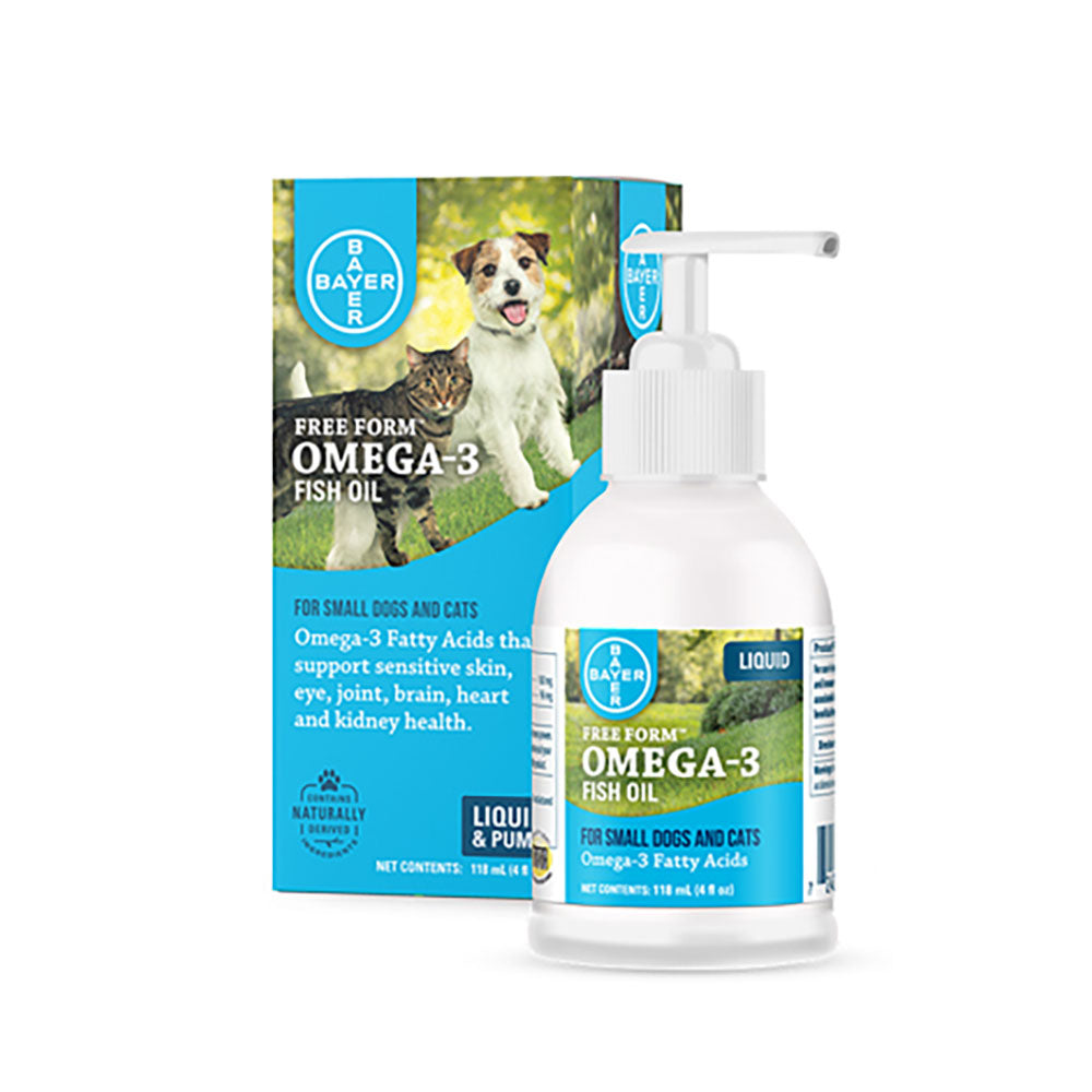 Free Form Omega-3 Fish Oil Pump Supplement For Small Dogs And Cats, 4 ...