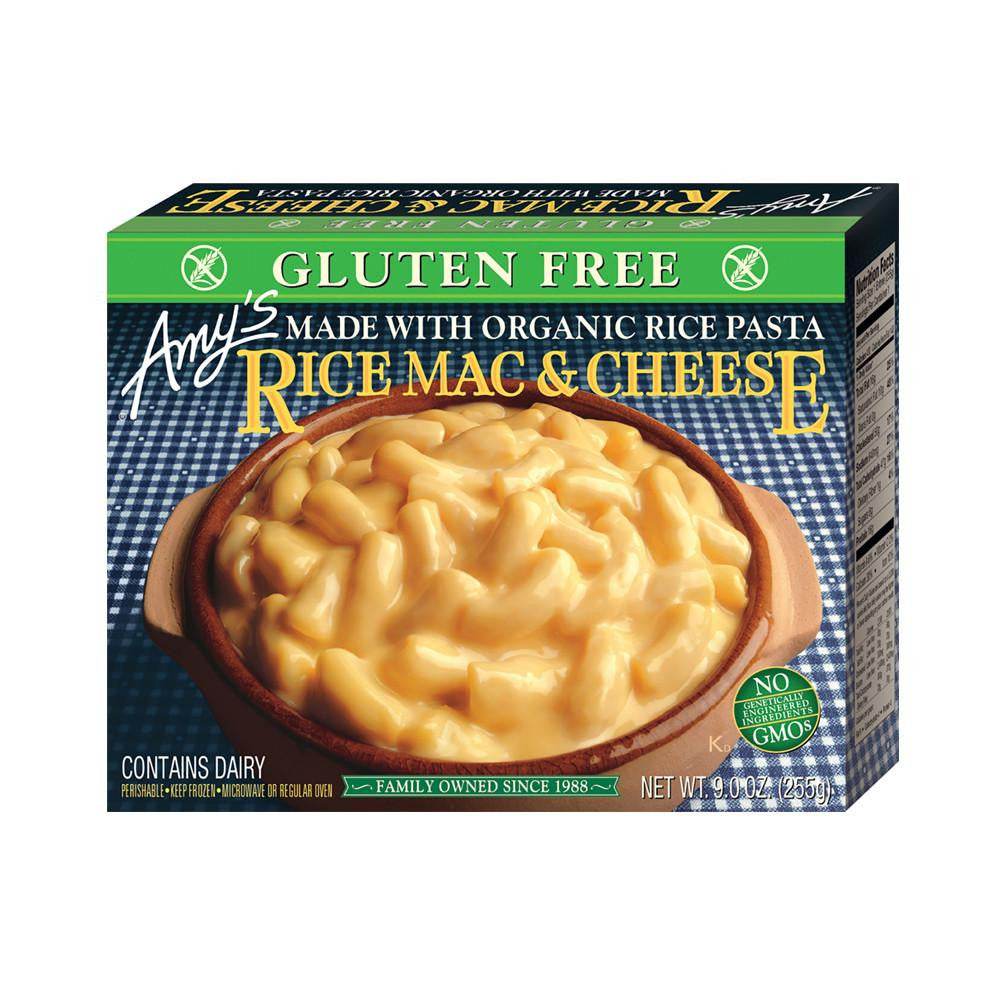 Amy's Rice Mac & Cheese, Gluten Free, Cheddar Cheese 9 Oz — UPC ...