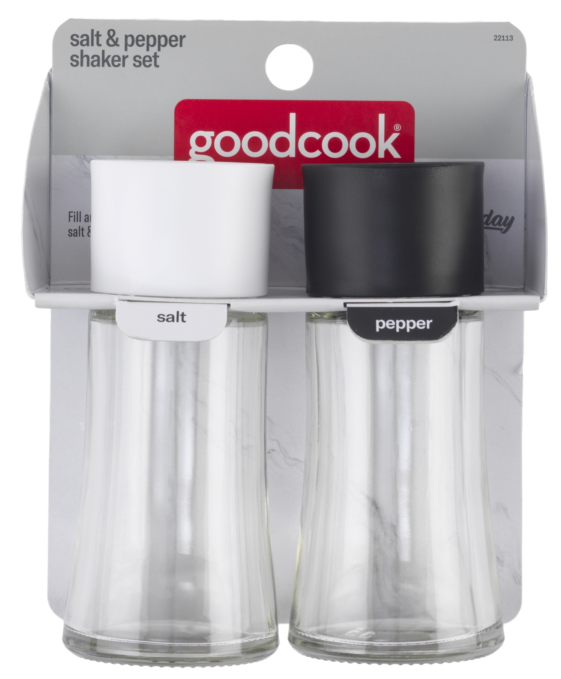 Good Cook Glass Salt & Pepper Shaker Set — UPC 76753221139 — Go-UPC