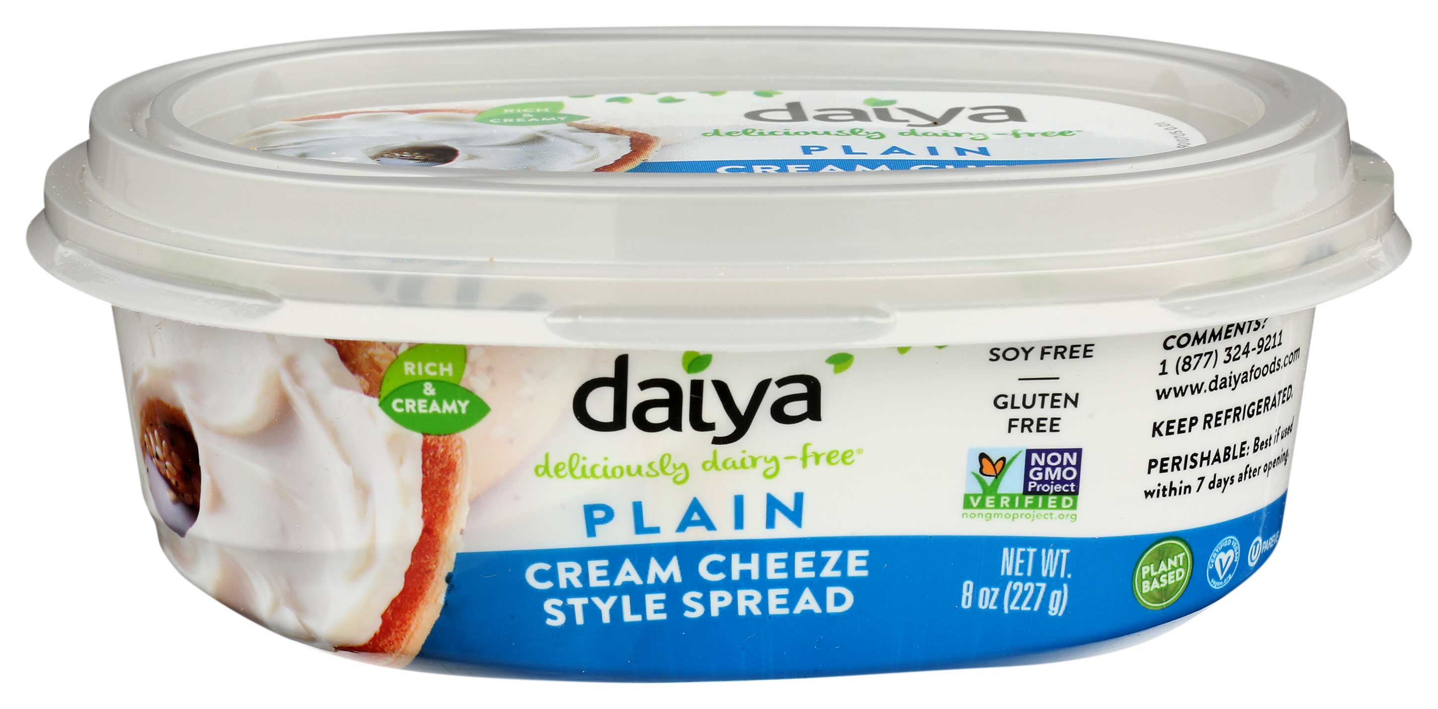 Daiya Dairy Free Cream Cheese Style Spread Plain, 8 Oz — UPC ...