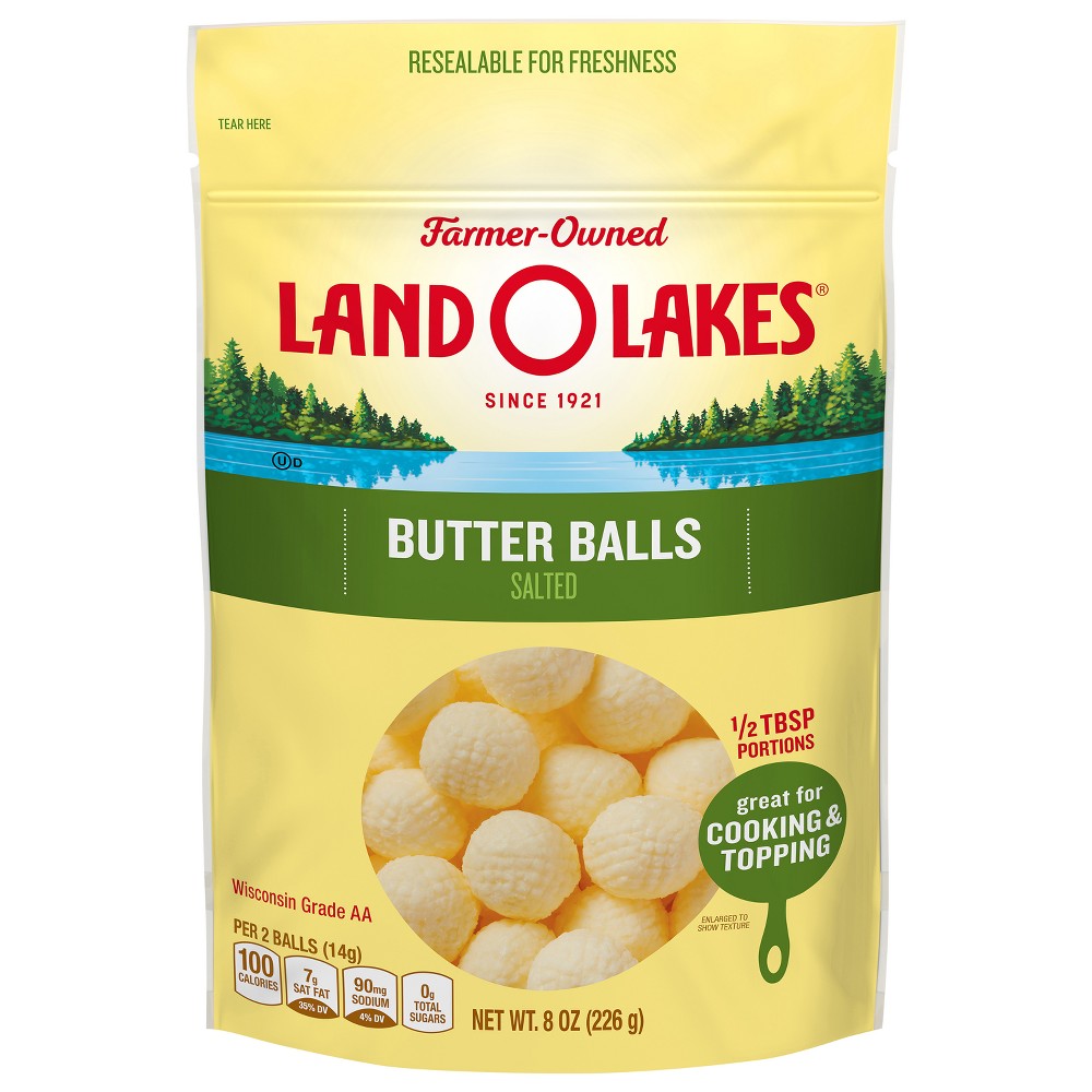 Land O Lakes Salted Butter Balls - 8oz — UPC 34500194099 — Go-UPC