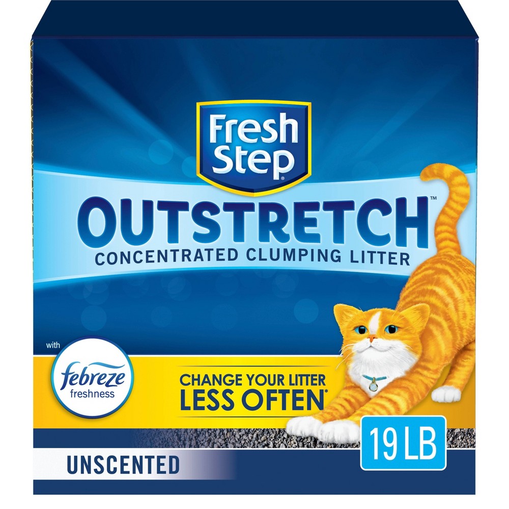 Fresh Step Clumping Litter, Unscented, Long Lasting 19 Lb — UPC ...