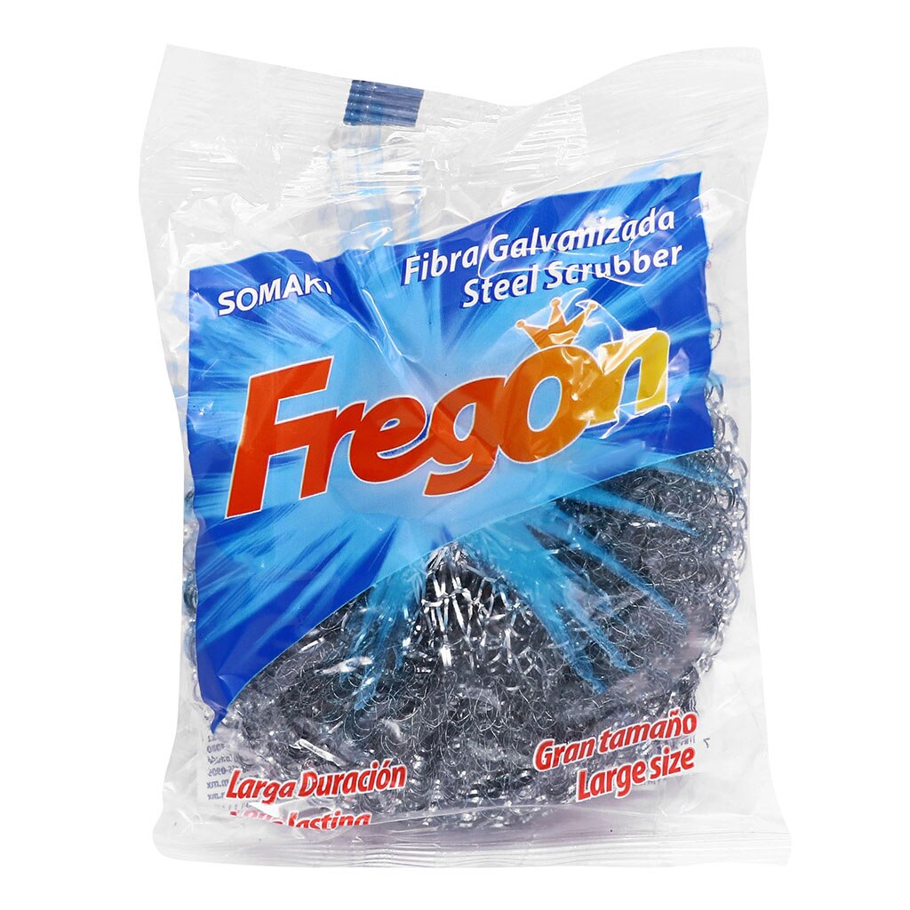 Fregon Steel Scrubber, Jumbo — UPC 726866016015 — Go-UPC