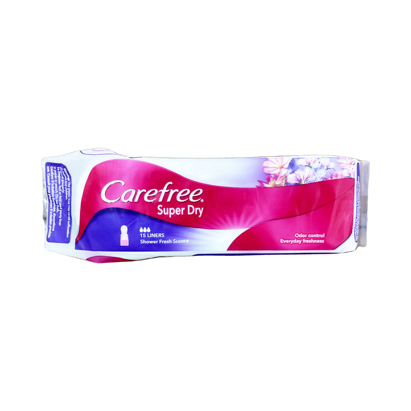 Carefree Super Dry Shower Fresh Scent 15 Liners — EAN 4801010361121 ...