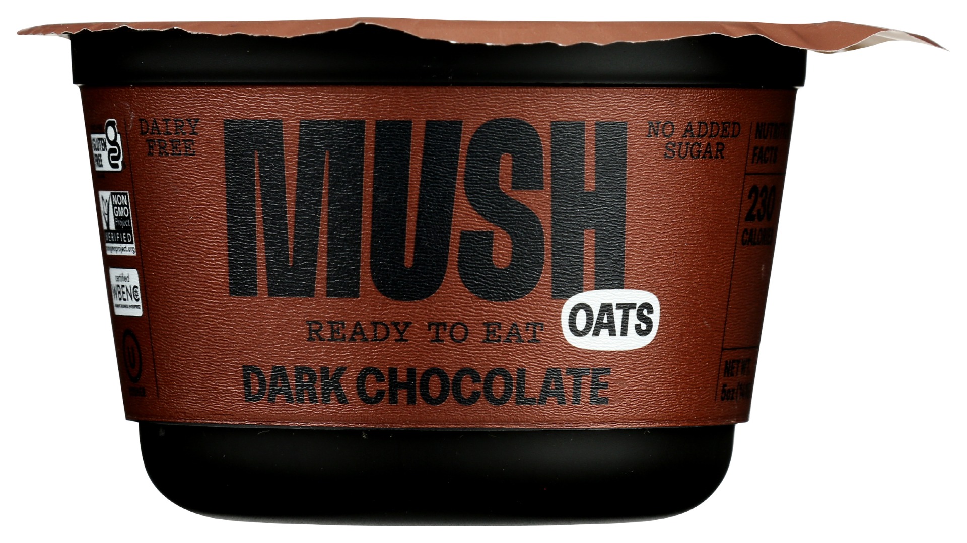 Mush Overnight Oats, Dark Chocolate - 5 Ounce — UPC 850003994185 — Go-UPC