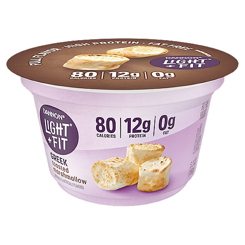 Dannon Light + Fit Nonfat Toasted Marshmallow Greek Yogurt — UPC ...