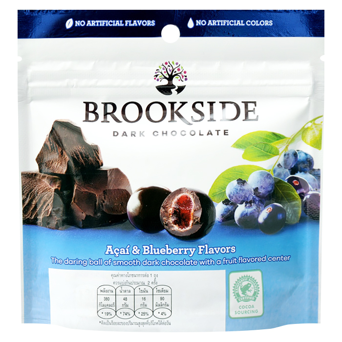 Brookside Dark Chocolate, Acai & Blueberry Flavors — UPC 68437911276 ...