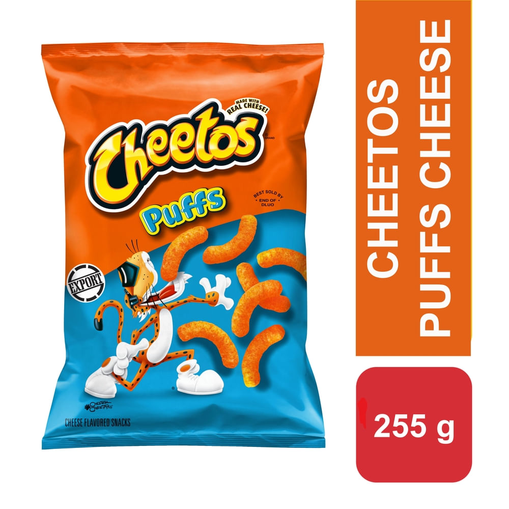 Cheetos Jumbo Puffs Cheese Flavoured Snacks 255.1g Bag — UPC ...