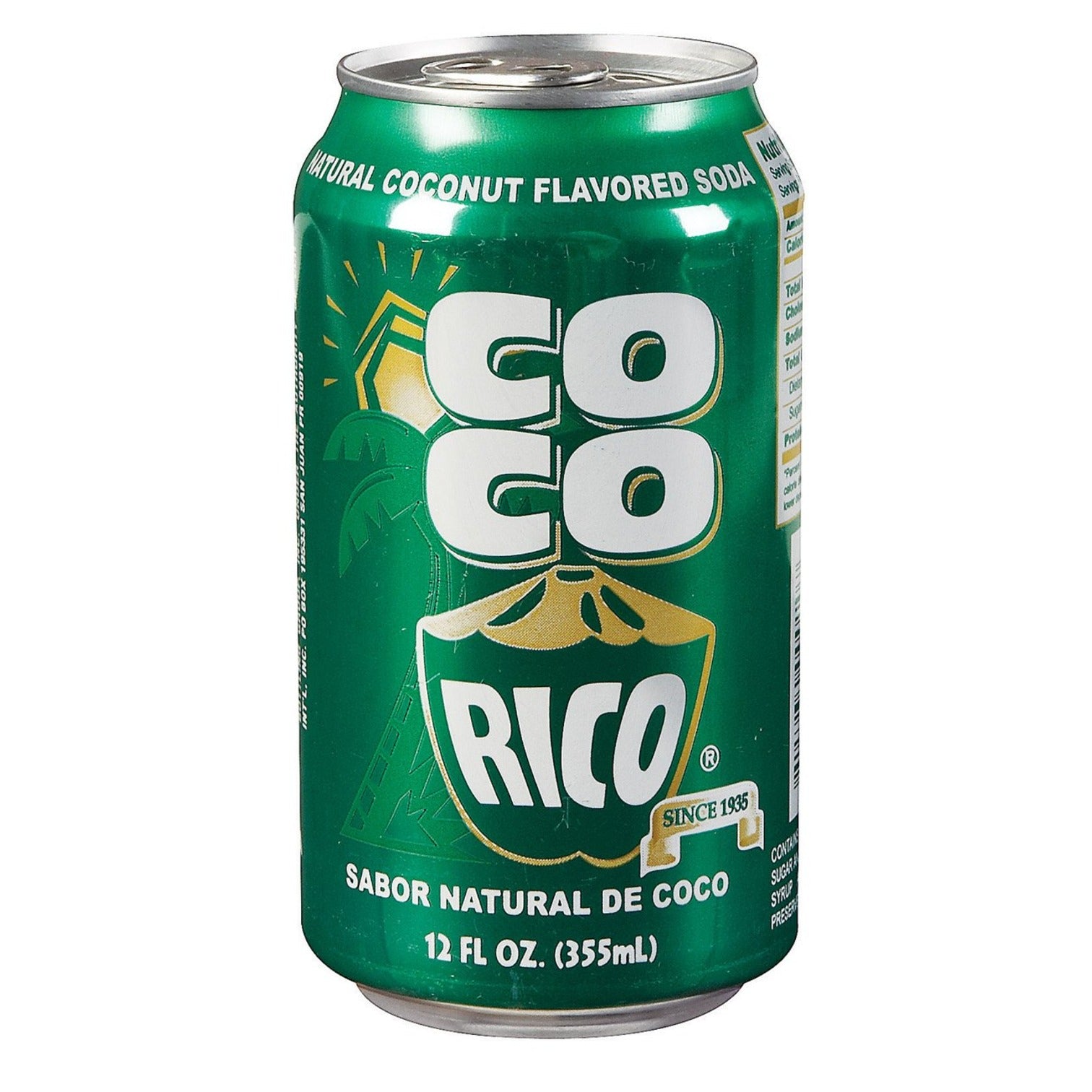 Coco Rico Soda, Coconut Flavored, Natural — UPC 74090916459 — Go-UPC