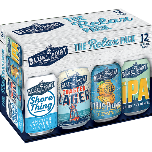 Blue Point Brewing Company The Relax Variety Pack, 12-Pack Tray, 12 Oz ...