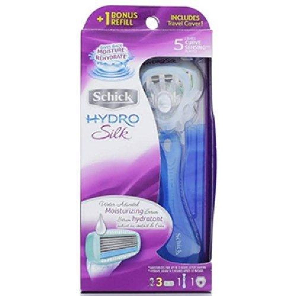Schick Hydro Silk, Razor, 5 Blades, Moisture Care — UPC 841058007005 ...