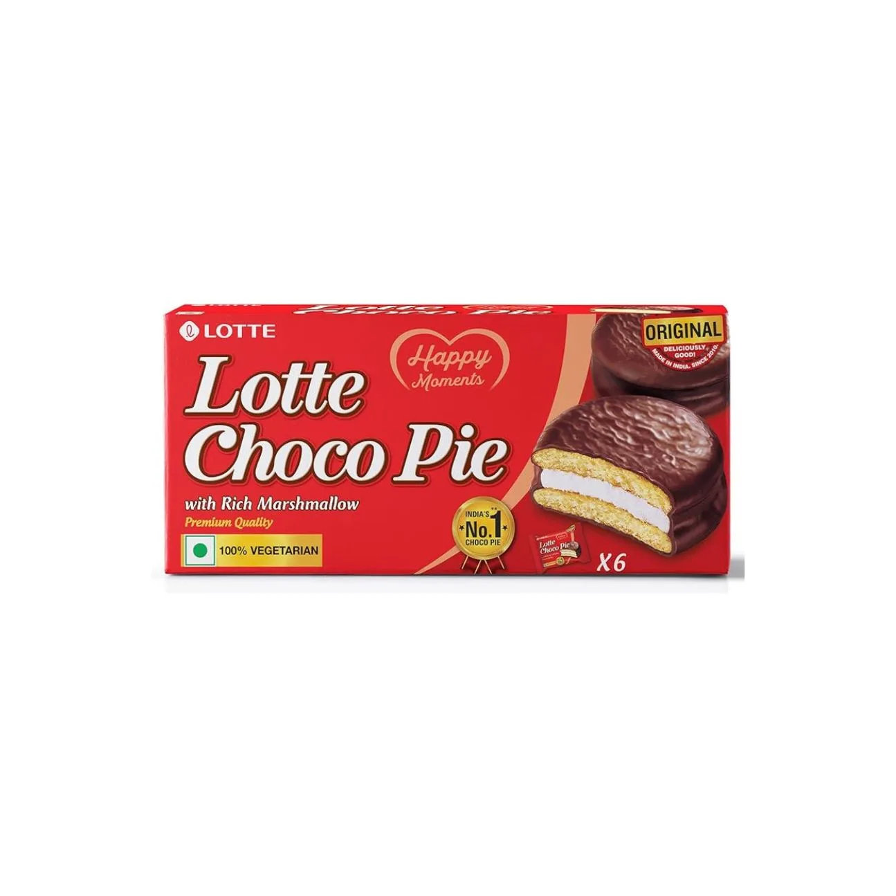 Lotte Choco Pie 6pc — EAN 8901123005397 — Go-UPC