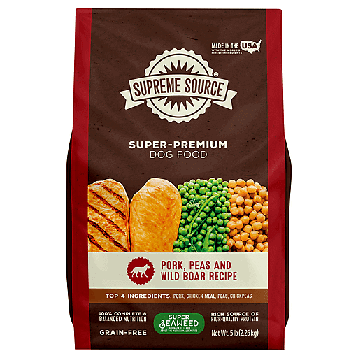 Supreme Source Dog Food, Grain Free, Pork, Peas And Wild Boar Recipe ...
