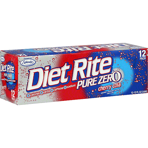 Diet Rite Pure Zero Cola, Cherry — GTIN-14 0078000070163 — Go-UPC