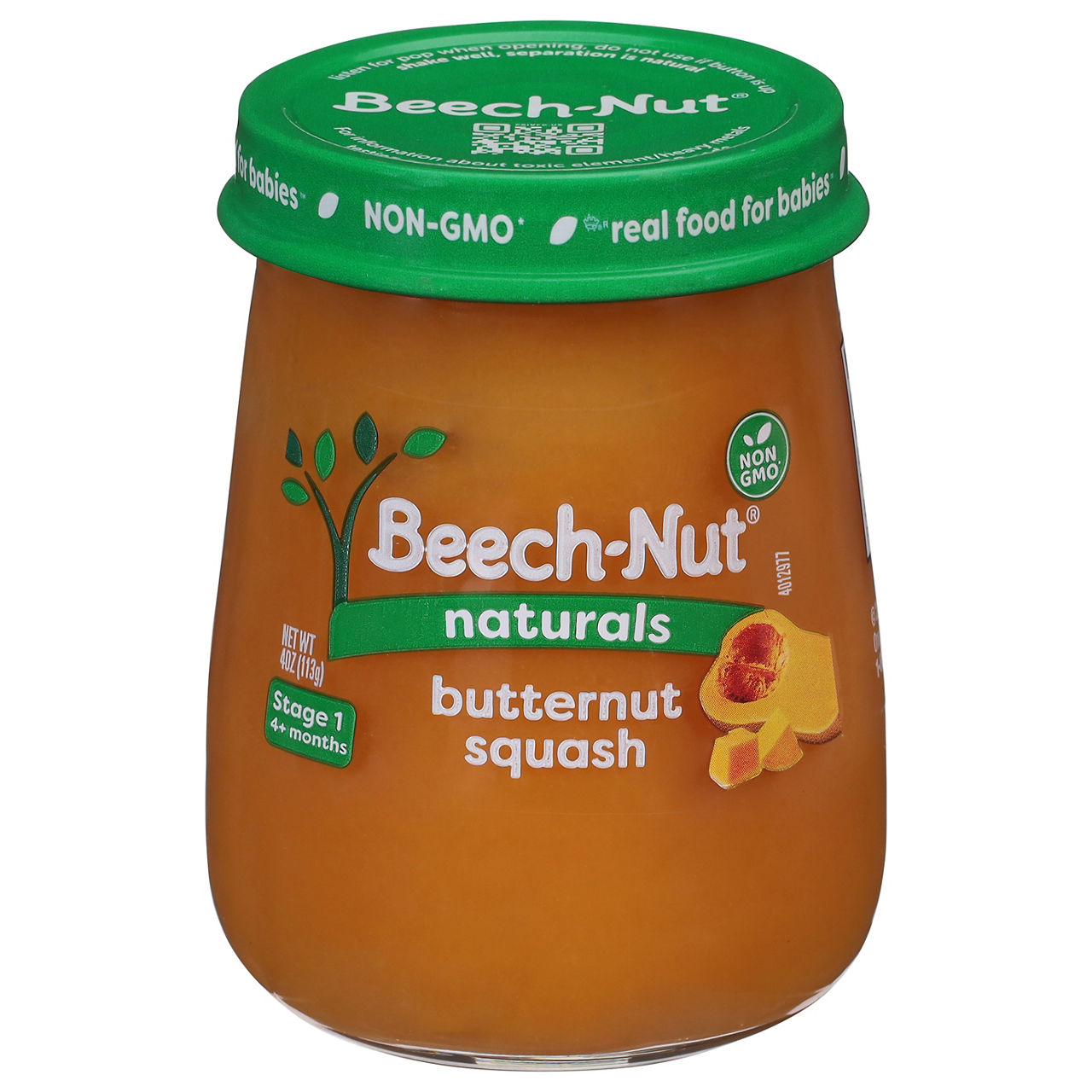 Beech-Nut Naturals Butternut Squash Stage 1 Baby Food, 4 Ounce — UPC ...