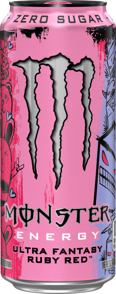 Monster Zero Sugar Ultra Fantasy Ruby Red Energy Drink Can — UPC ...