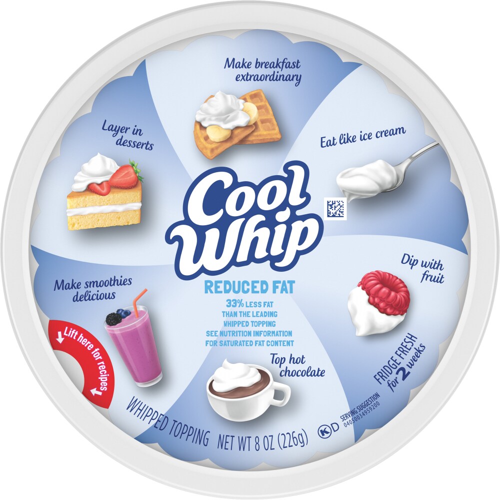 Cool Whip Lite Frozen Whipped Topping - 8oz — UPC 43000009505 — Go-UPC