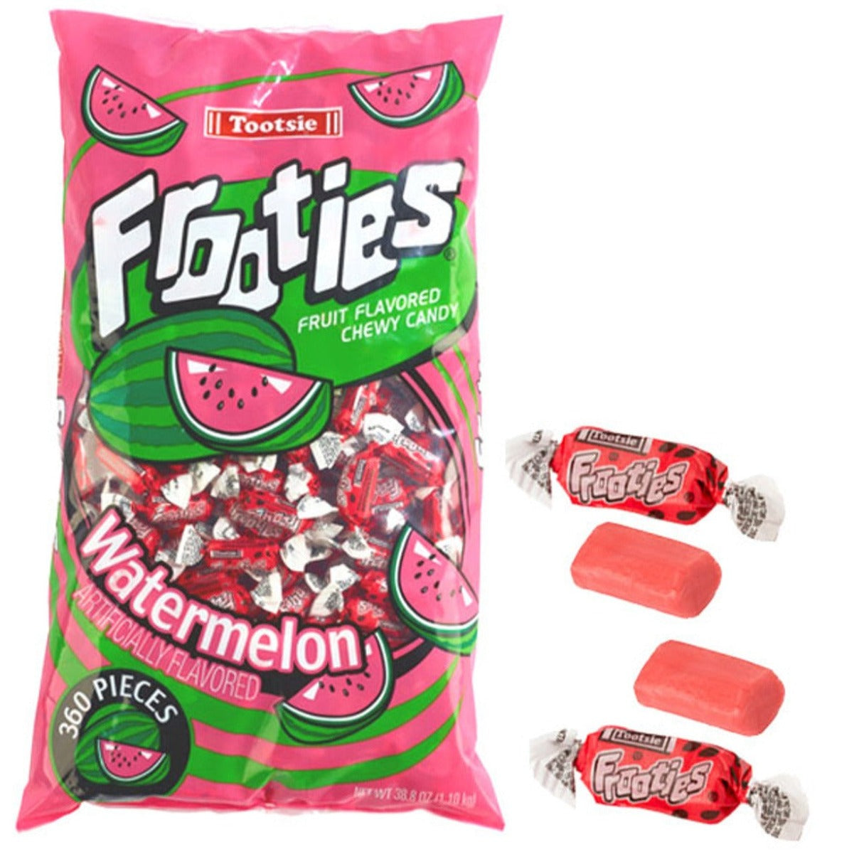 Frooties Tootsie Roll Watermelon 360ct Bag — UPC 71720078488 — Go-UPC