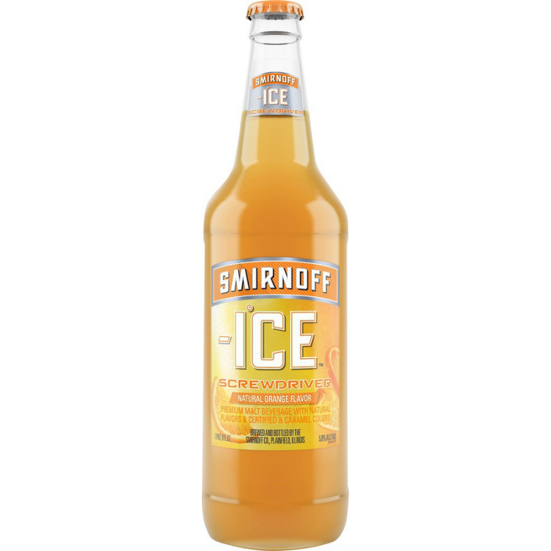 Smirnoff Ice Screwdriver Flavored Hard Beverage Single Bottle — UPC ...