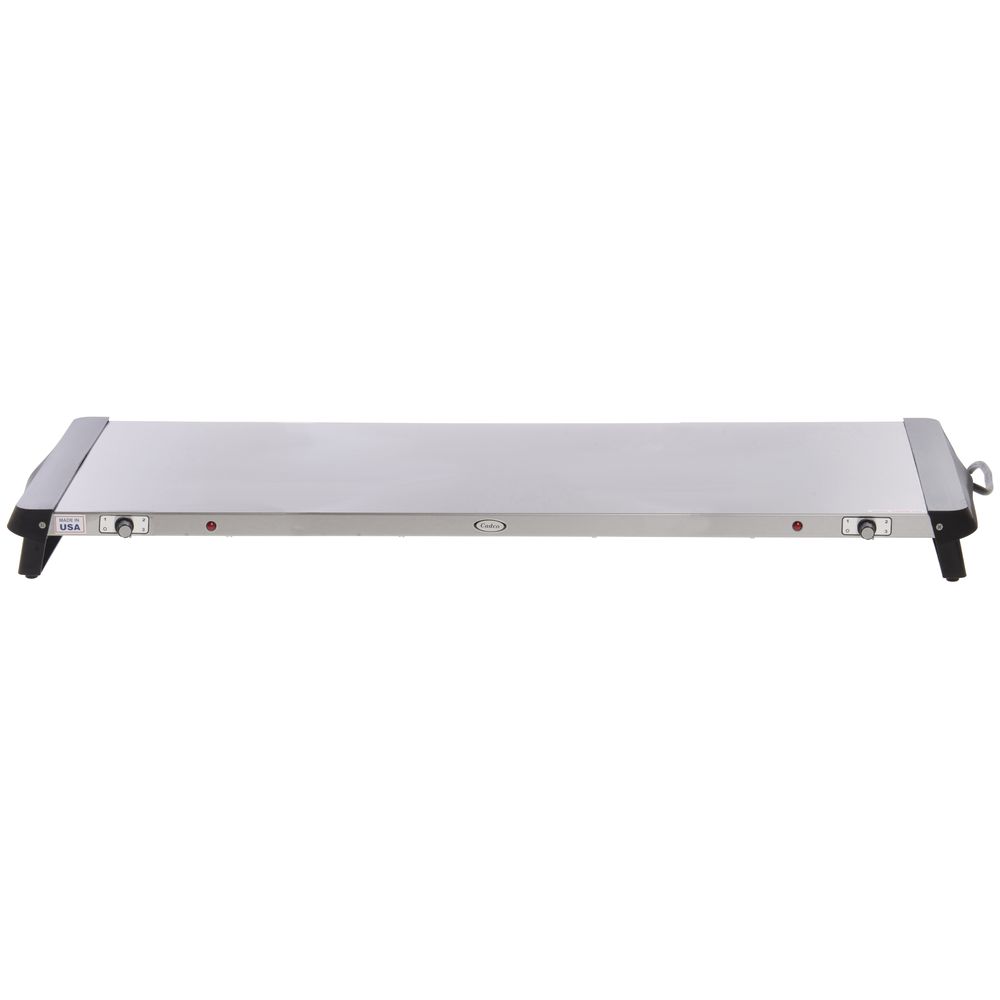 Cadco WT-40S Large Stainless Steel Countertop Warming Shelf - 15 1/4"L ...