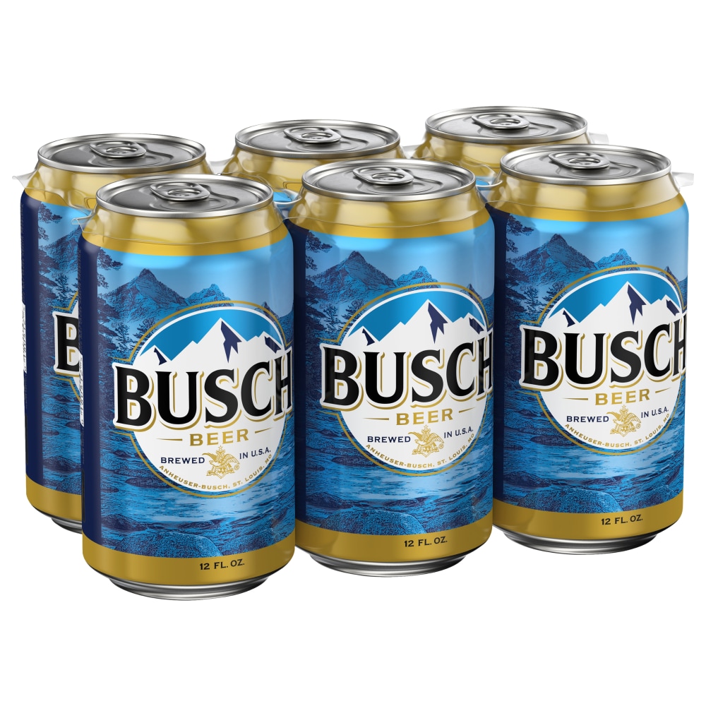 Busch Beer, 6 Pack 12 Fl Oz Cans — UPC 18200000515 — Go-UPC