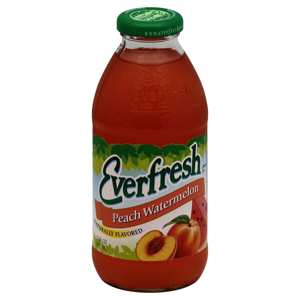 Everfresh Peach Watermelon Juice 16oz/12pk — UPC 76737122629 — Go-UPC