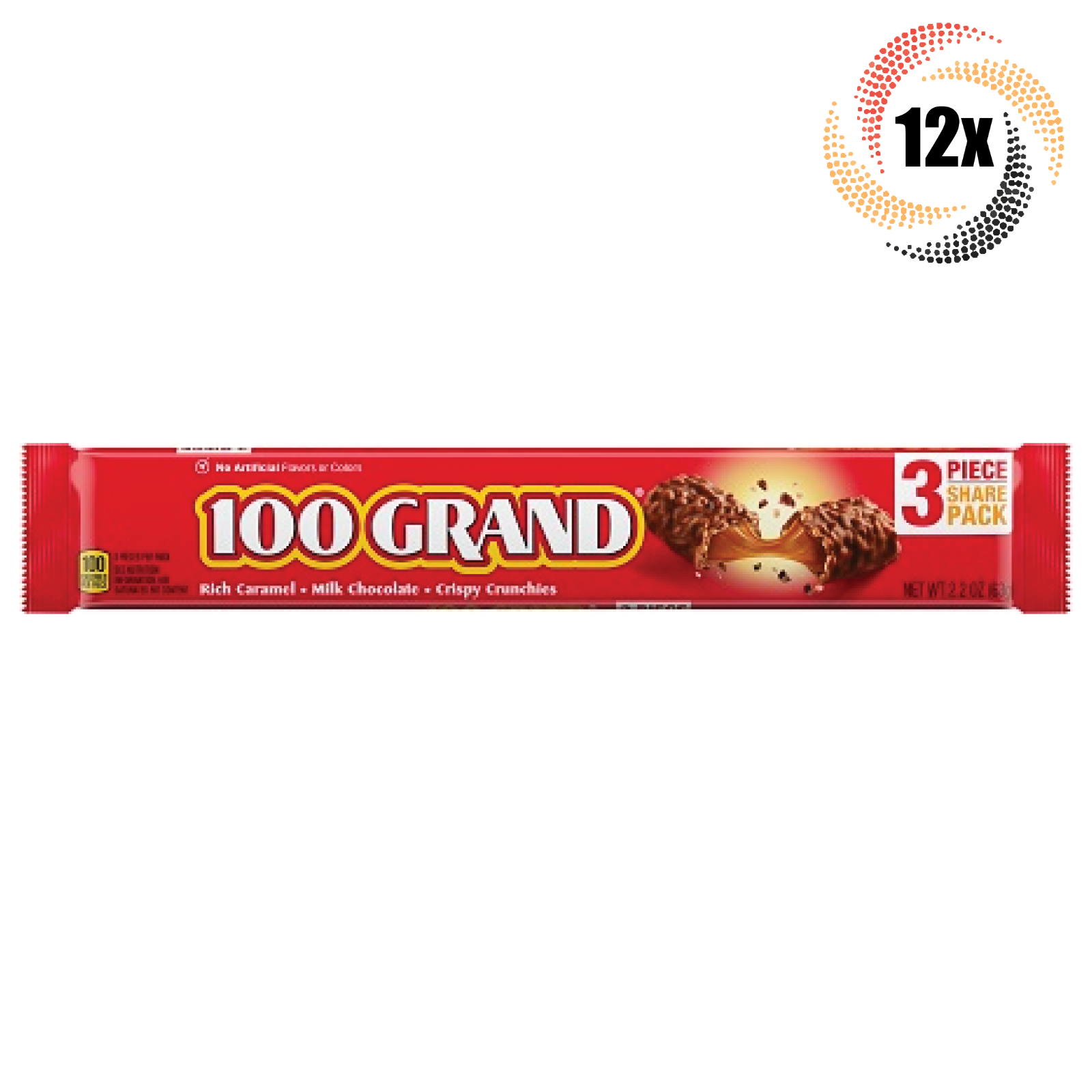 100 Grand Candy Bar, Share Pack 2.2 Oz — UPC 99900722785 — Go-UPC