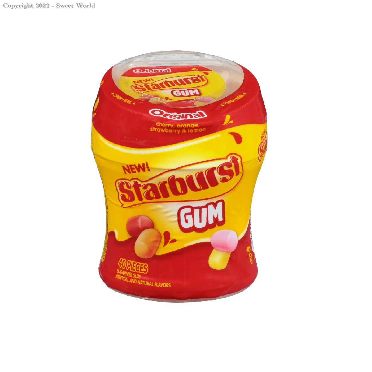 Starburst Gum, Sugarfree, Original — UPC 22000022882 — Go-UPC