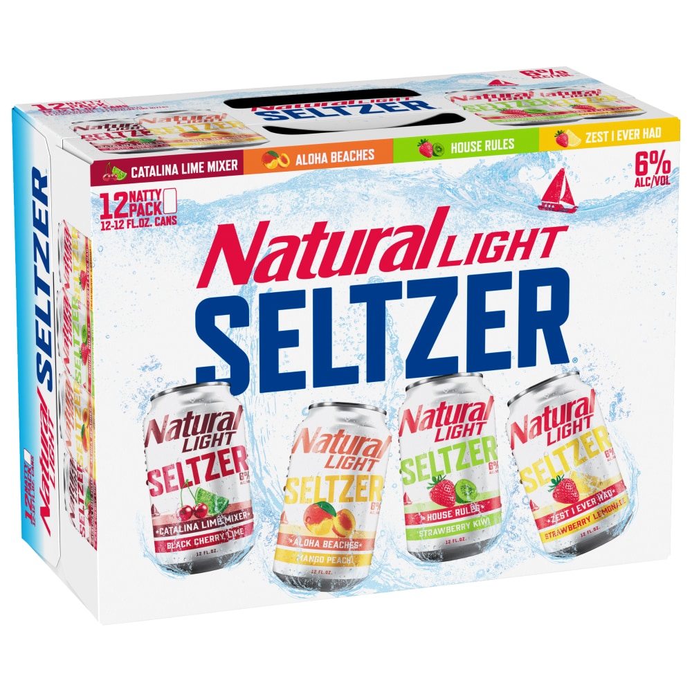 Natural Light Hard Seltzer Variety 12 Pack/12oz Cans — UPC 18200201790 ...