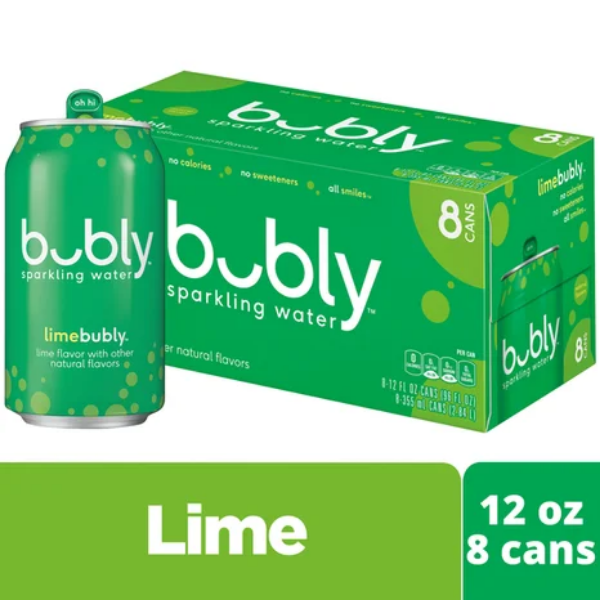 Bubly Lime Sparkling Water - 8pk/12 Fl Oz Cans — UPC 012000171444 — Go-UPC