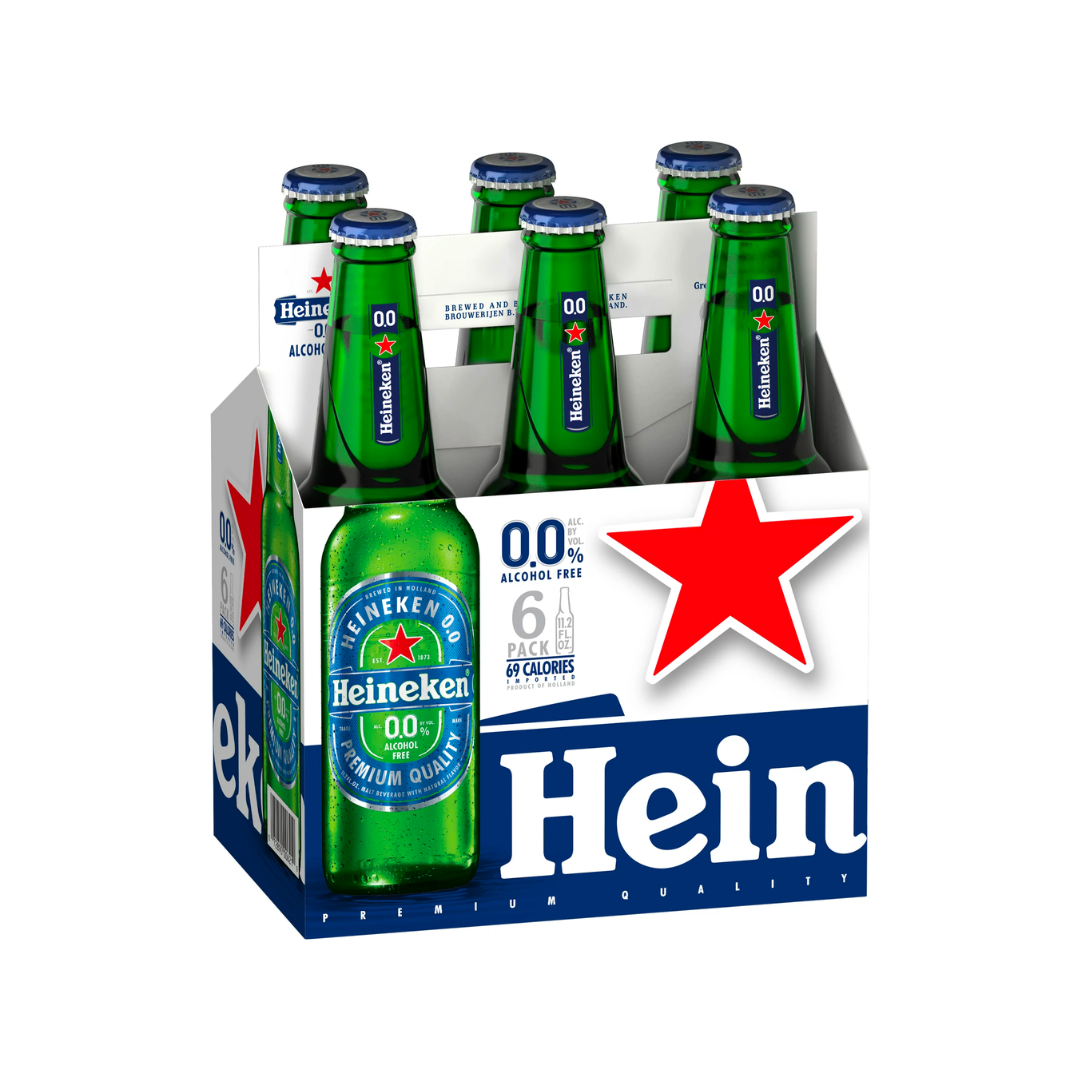 Heineken 6 Pack Alcohol Free Beer 6 11.2 Fl Oz Bottles — UPC ...
