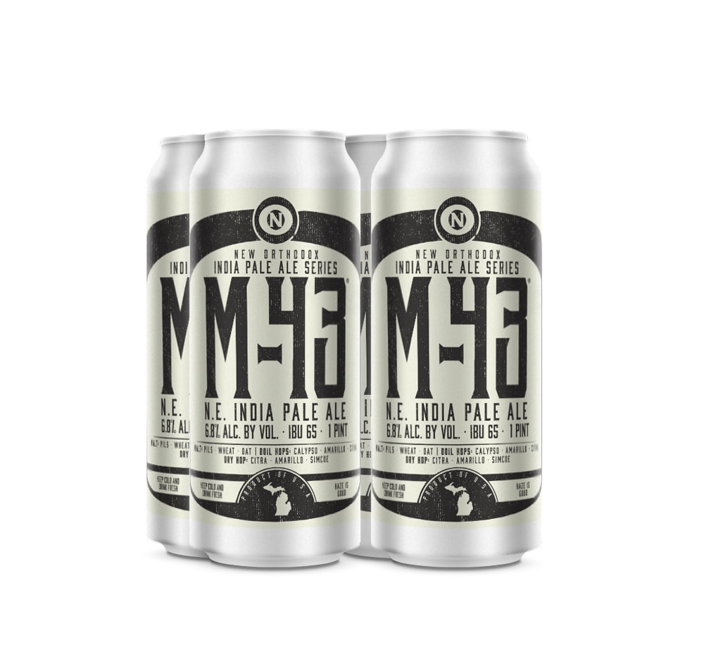 Old Nation Brewery M-43 4 Pack/16 Oz Cans — UPC 814891020418 — Go-UPC